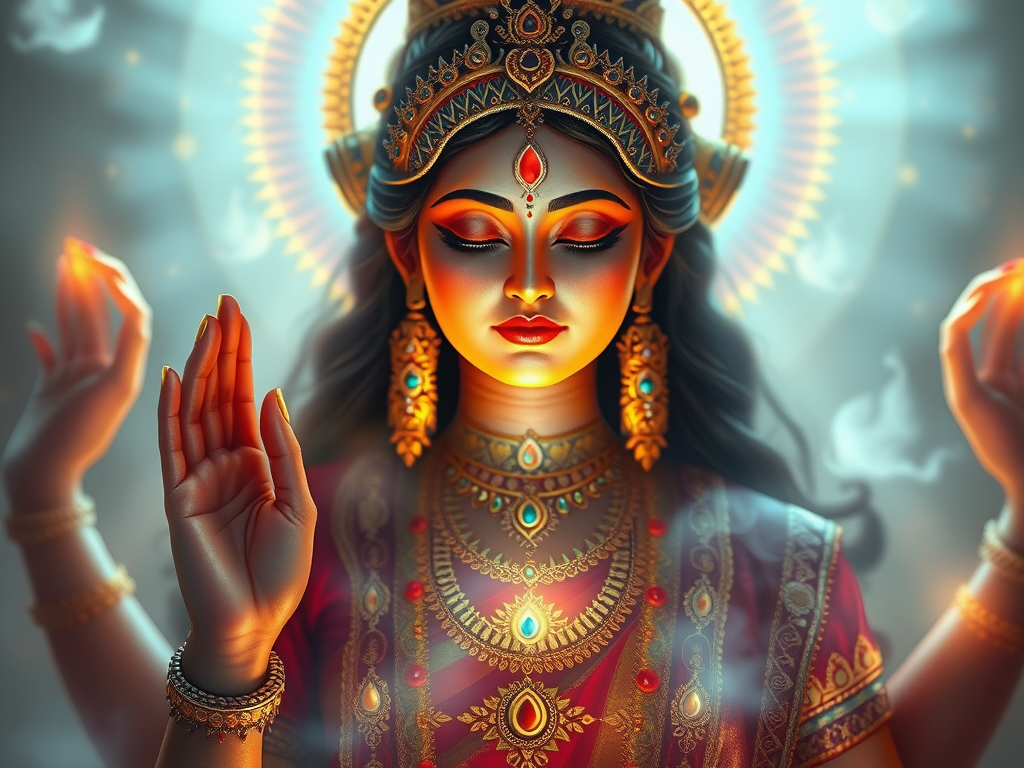 Om aim kleem hreem sri matre namaha 1008 times - Pomantra